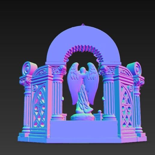 👼 Gothic Angel Monumental Altar / Temple - Detailed Mystical Structure ...