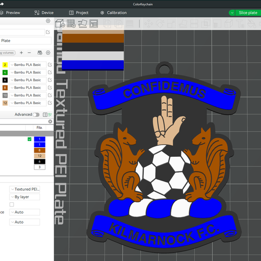 🗝️ SPFL Kilmarnock FC keychain badge color printable・ 3D File for 3D ...