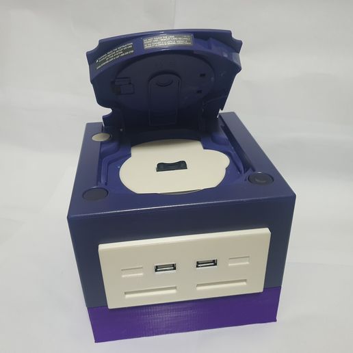 🆕 GameCube new bottom parts to Raspberry Pi 4・ STL File for ・Cults