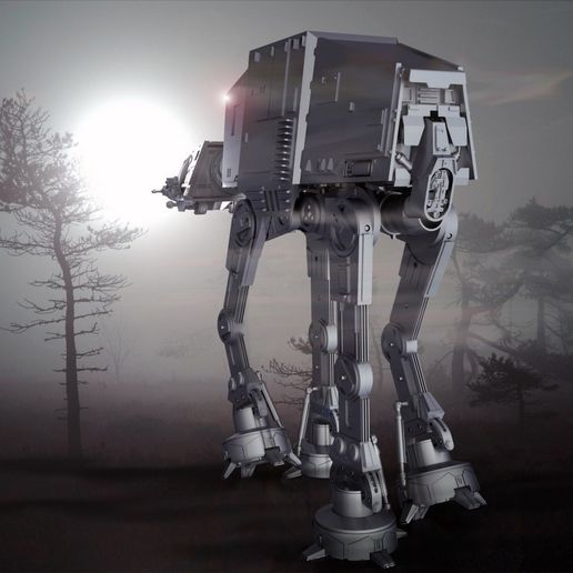 ⭐ STAR WARS AT-AT IMPERIAL WALKER – HIGHLY DETAILED & FULLY PRINTABLE ...