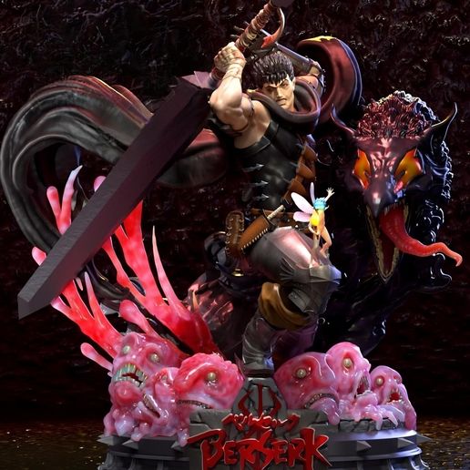 Archivo STL gratis Figure GUTS - BERSERK 💬 ・Modelo de impresión 3D para ...