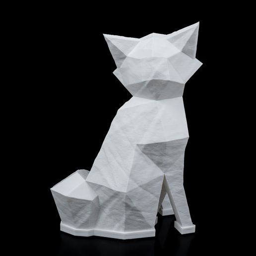 🦊 Low Poly Fox Table Lamp・ STL File for 3D printing・Cults