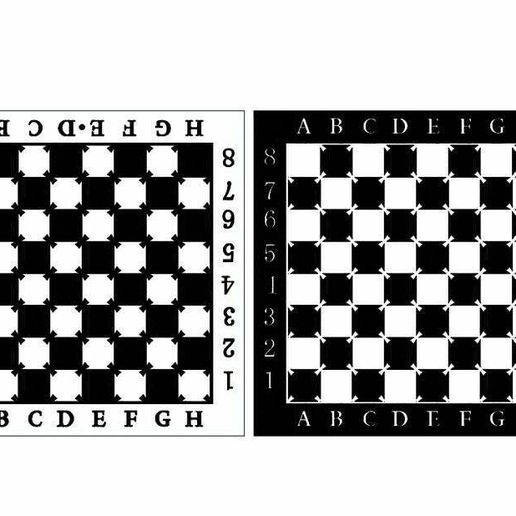 ♟️ Chess Board lasercut・Free DXF File for 3D printing and CNC machining ...