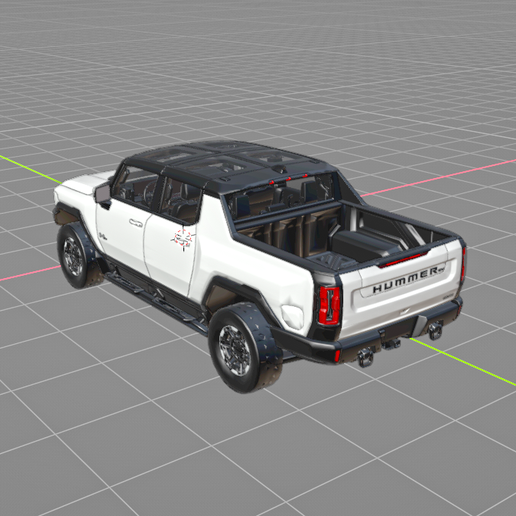 🦸 GMC Hummer・ 3D File for 3D printing・Cults
