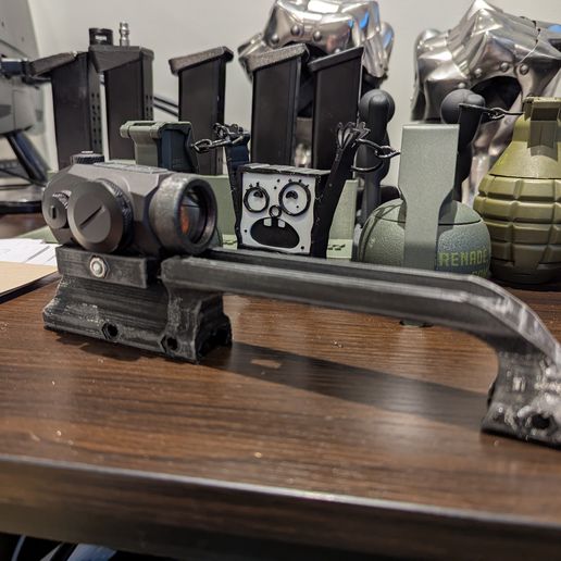 😇 Halo MA5K Carry Handle and Rail set・ STL File for 3D printing・Cults