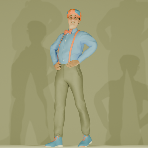 🧸 Blippi・ STL File for ・Cults