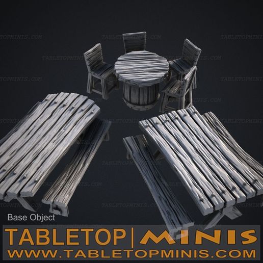🪑 Tavern Tables・ 3D File for 3D printing・Cults