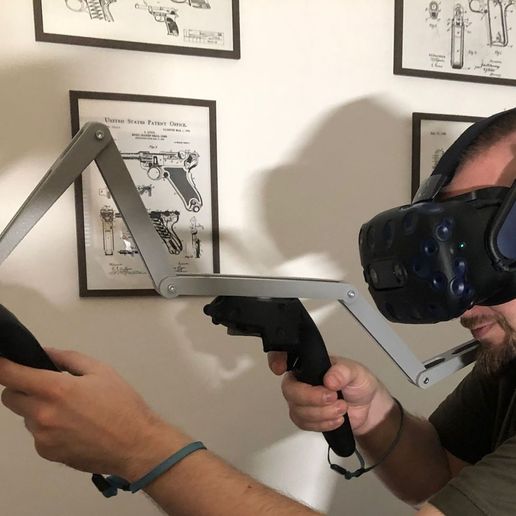 STL file HTC Vive Gun Stock- VR Rifle stock 🔫 ・3D printing design to ...
