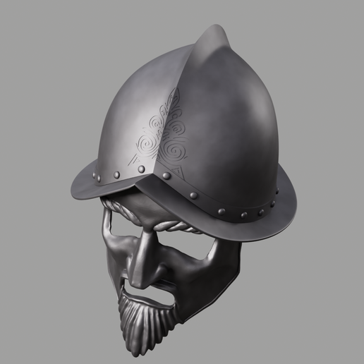 🪖 Telmarine Helmet with Mask - Narnia・ STL File for 3D printing・Cults