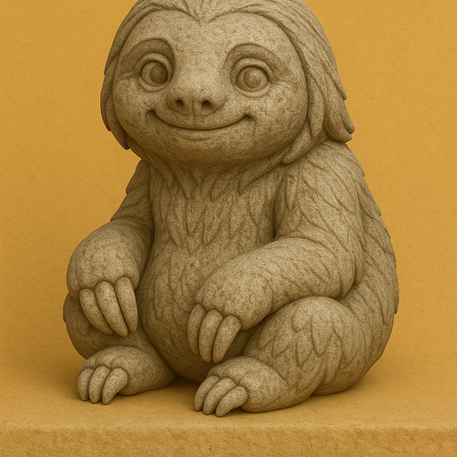 👶 Adorable Baby Sloth 3D Model – Cute Animal Figurine for Printing ...