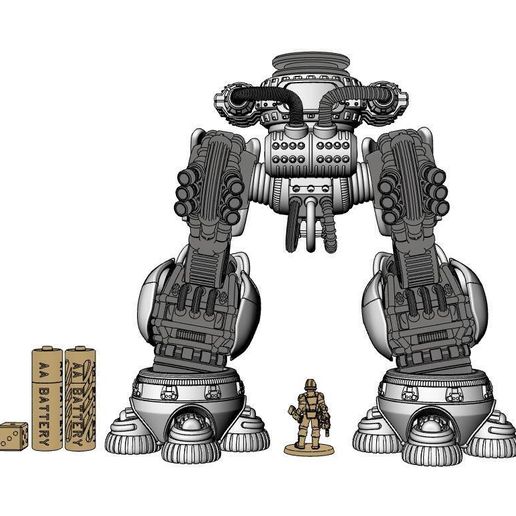 🔥 Gigante-A Legs (1/56th Scale Superheavy Mech)・ STL File for 3D ...