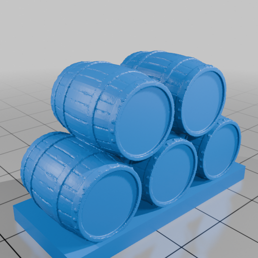 👽 Barrels - Terrain/Scatter - 17mm (DND / TTRPG)・Free 3D File for ・Cults