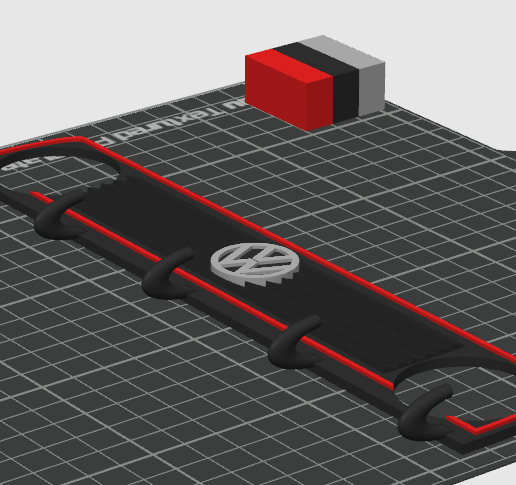 🏌️ Golf mk2 front grill key holder・ STL File for 3D printing・Cults