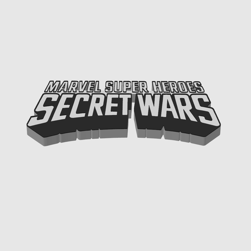 👾 SECRET WARS MARVEL COMICS LOGO・ STL File for 3D printing・Cults