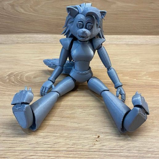 🦸 Articulated toy: Roxy from Fnaf Security Breach・ STL File for 3D ...