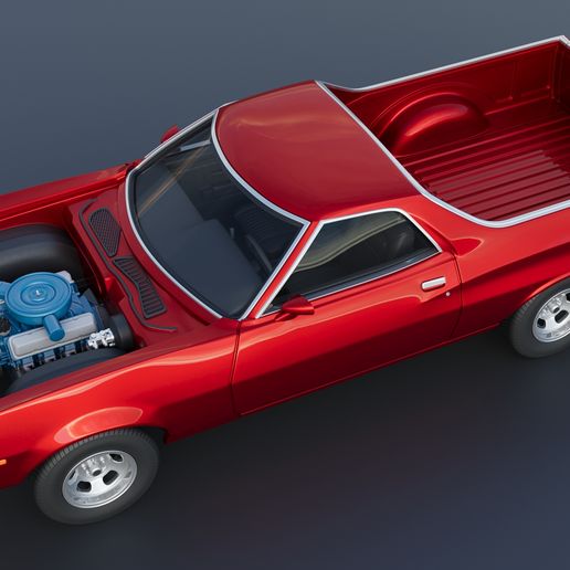 🚗 Ranchero 1974・ 3D File for 3D printing・Cults