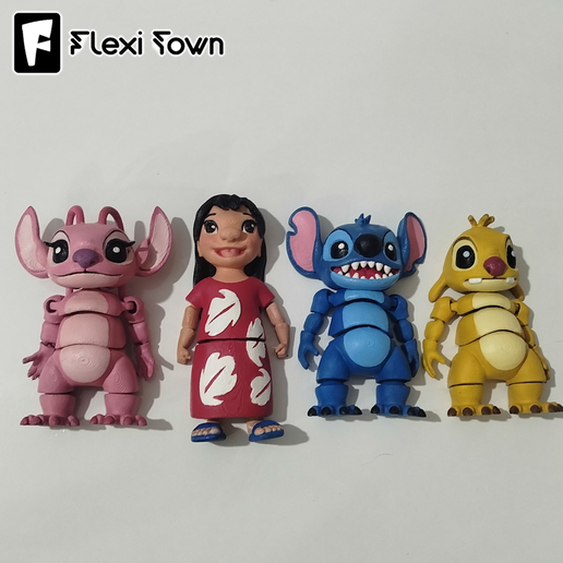 👌 Colección Flexi Lilo & Stitch - Colección completa de 4 modelos ...