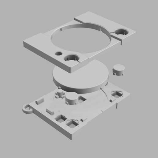STL file Retro Playstation Console Clicker inc Keyring 🎮 (3MF)・3D print ...