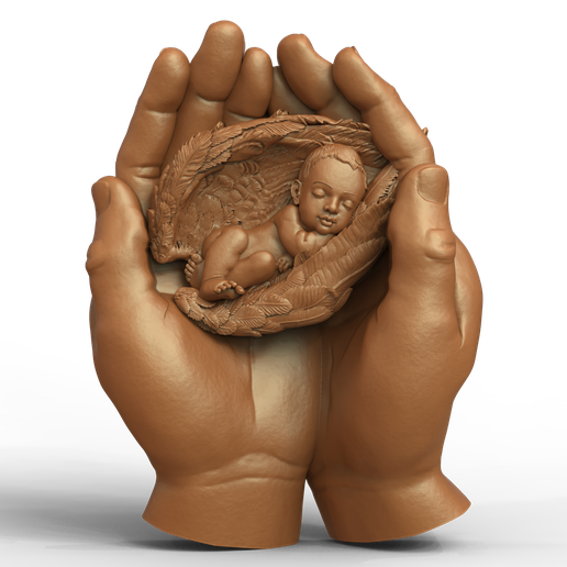 3D file 3D Model STL File for CNC Router Laser & 3D Printer 0103 Angels ...