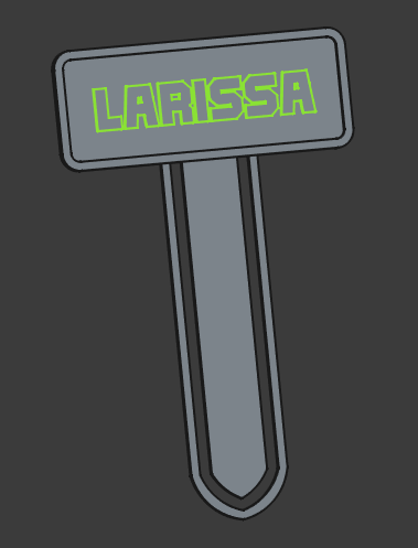 STL file Bookmark Larissa 🔖 ・3D printing model to download・Cults