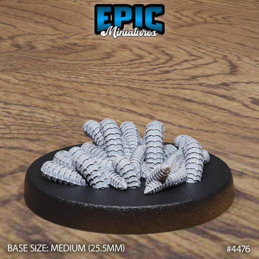 3D file Worm Swarm Big ‧ DnD Miniature ‧ Tabletop Miniatures ‧ Gaming Monster ‧ 3D Model ‧ RPG ...