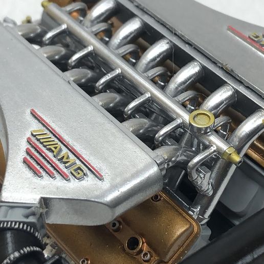 🚗 PAGANI ZONDA F - ENGINE・ STL File for 3D printing・Cults