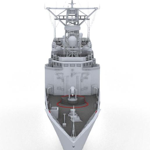 🛥️ MODERNIZED LEGENDARY EX US OLIVER HAZARD PERRY CLASS FRIGATE 3D ...