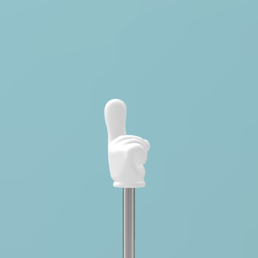 Cartoon Hand Pointer・Free STL File for 3D printing・Cults