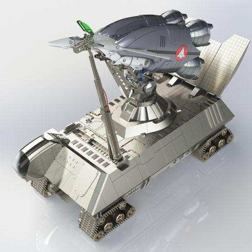 3D file Macross Atmospheric Booster, Platform and vehicle 🪖 ・3D printer ...
