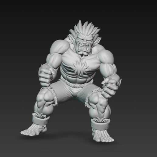 🕹️ Blanka - Street Fighter・ STL File for 3D printing・Cults