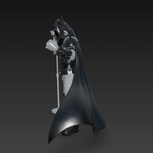 🦁 Lionhearted Dark Knight Rocker Batman Concept 3D Printed Statue・ STL ...