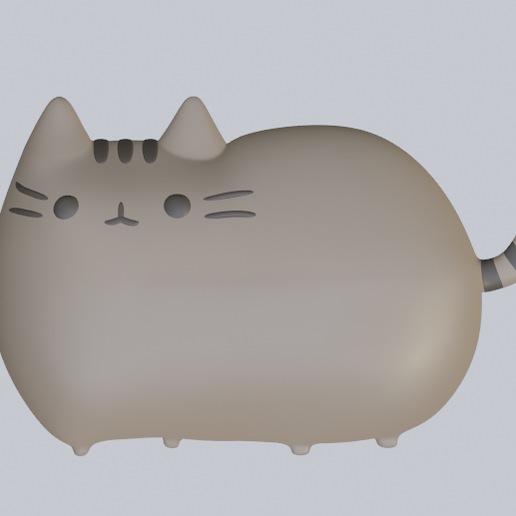 🐱 Pusheen・Archivo STL Gratis para ・Cults