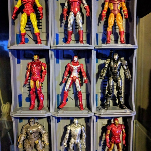 👨 Iron Man Hall of Armors - Armory・Free STL File for ・Cults