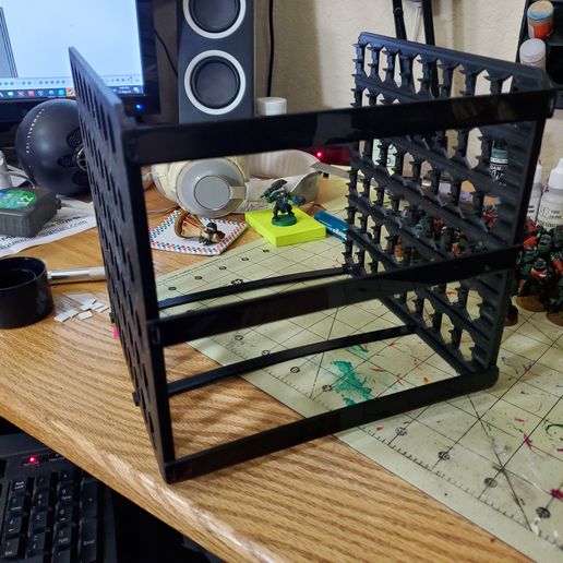 🎲 Stacking Mini Storage Shelf・ STL File for ・Cults