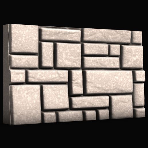 STL file Stone Wall 33 🏰 ・3D print object to download・Cults
