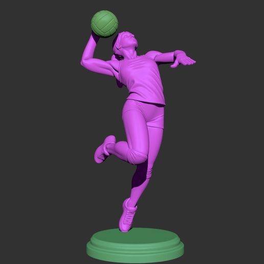 🏐 Volleyball girl・ STL File for 3D printing・Cults