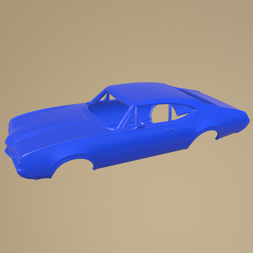 🚗 Oldsmobile Cutlass 442 Holiday coupe 1966 PRINTABLE CAR BODY・ STL ...