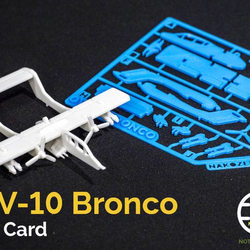 ️ OV-10 Bronco Kit Card・Free 3D File for ・Cults