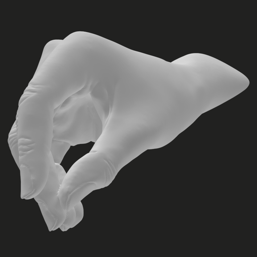 🤏 PINCHING HAND GESTURE PEN HOLDER・ STL File for 3D printing・Cults