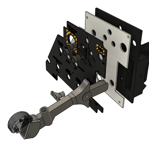 ⬅️ F-16 Cockpit Left Aux console: Landing Gear Panel・ STL File for 3D ...