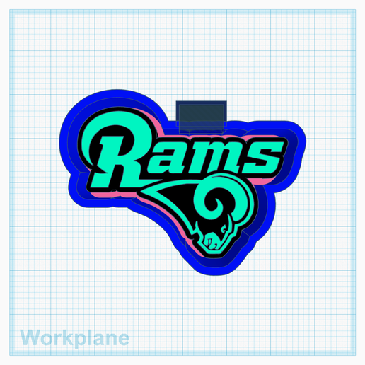 Fichier STL NFL Rams 🏈 ・Plan pour impression 3D à télécharger・Cults