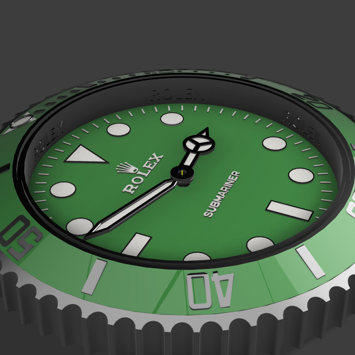 ⌚ ROLEX WATCH WALL CLOCK LUXURY HOME DECOR・ STL File for 3D printing・Cults