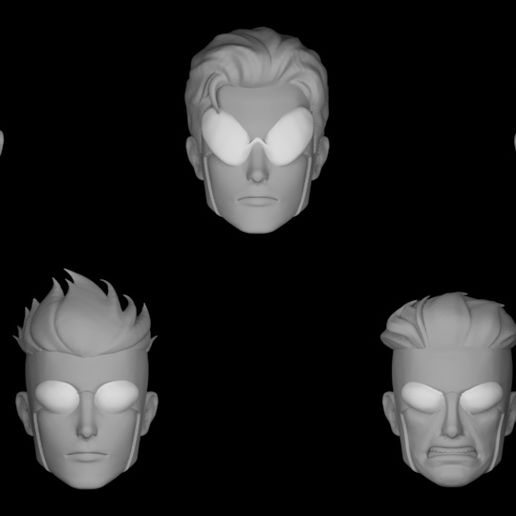 🦸 EVIL INVINCIBLE HEAD SCULPT V.2・ STL File for 3D printing・Cults