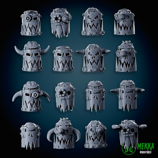 🪖 Iron Masks・ 3D File for 3D printing・Cults