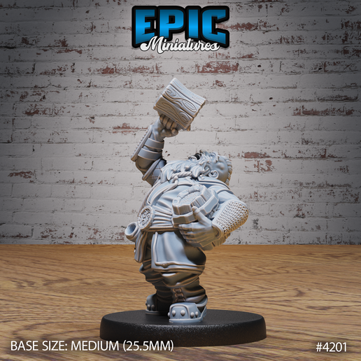 3D file Dwarf Tribe Drinking ‧ DnD Miniature ‧ Tabletop Miniatures ...