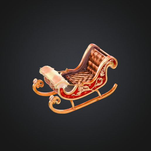 🎨 Beautiful Sleigh・ STL File for 3D printing・Cults
