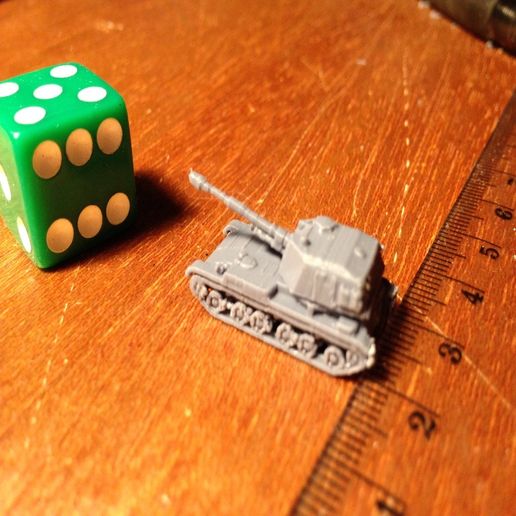 🎲 PLA Type 83 self propelled howitzer for microarmor・Free 3D File for ...