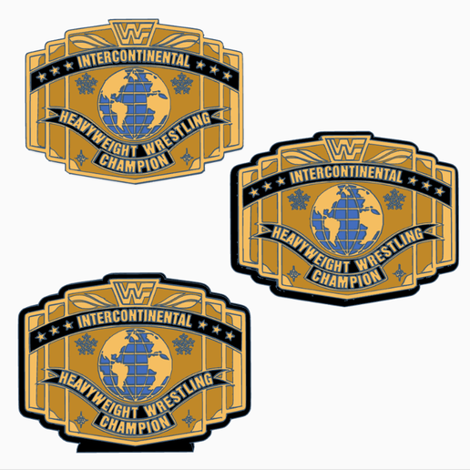 🤼 3x WWF 90s INTERCONTINENTAL CHAMPIONSHIP by MANIACMANCAVE3D・ STL File ...