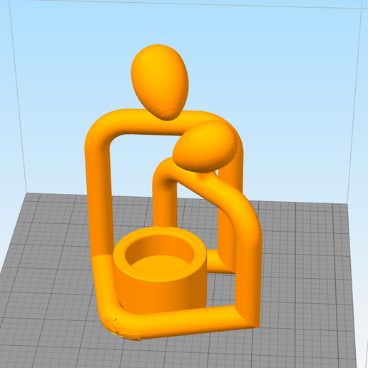 STL file Hug Candle holder 🕯️ ・3D printer design to download・Cults