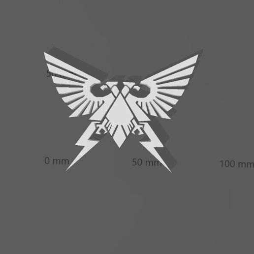 ⚔ Warhammer logo・Free STL File for ・Cults